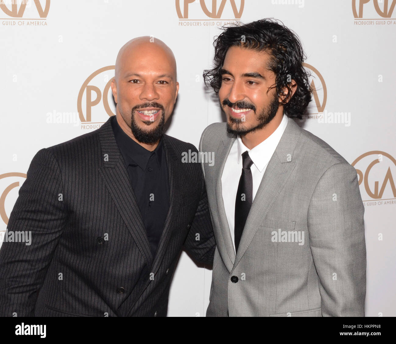 Common and Dev Patel arrives at the 28th Annual Producers Guild Awards ...