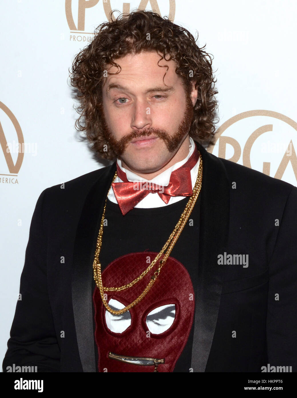 T. J. Miller arrives at the 28th Annual Producers Guild Awards at The ...