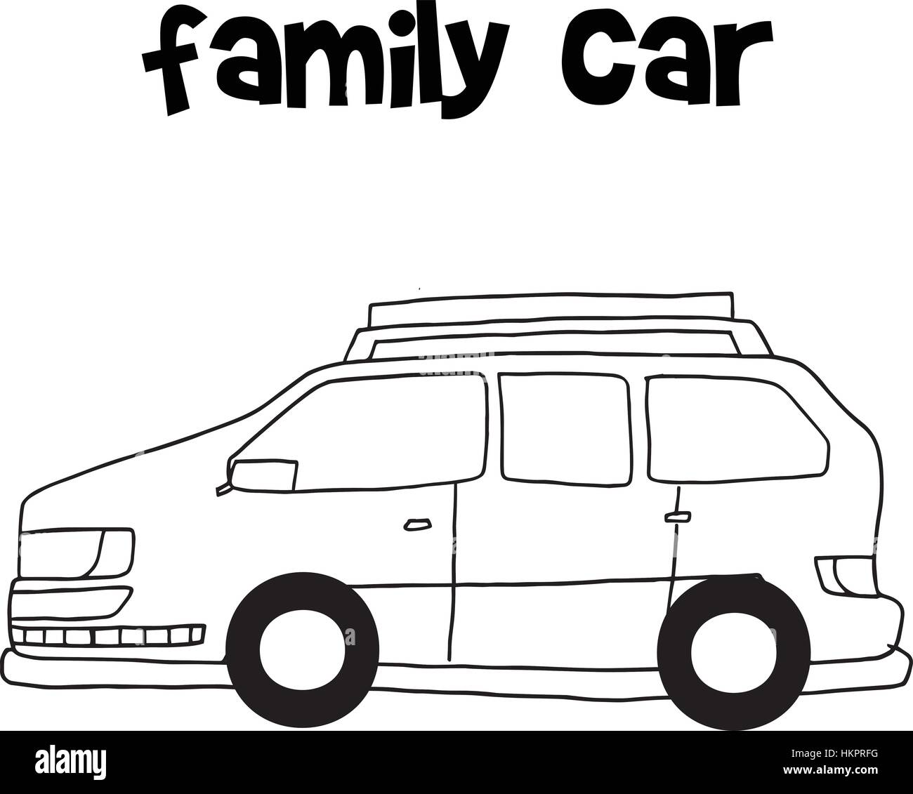 Compact family car Stock Vector Images - Alamy