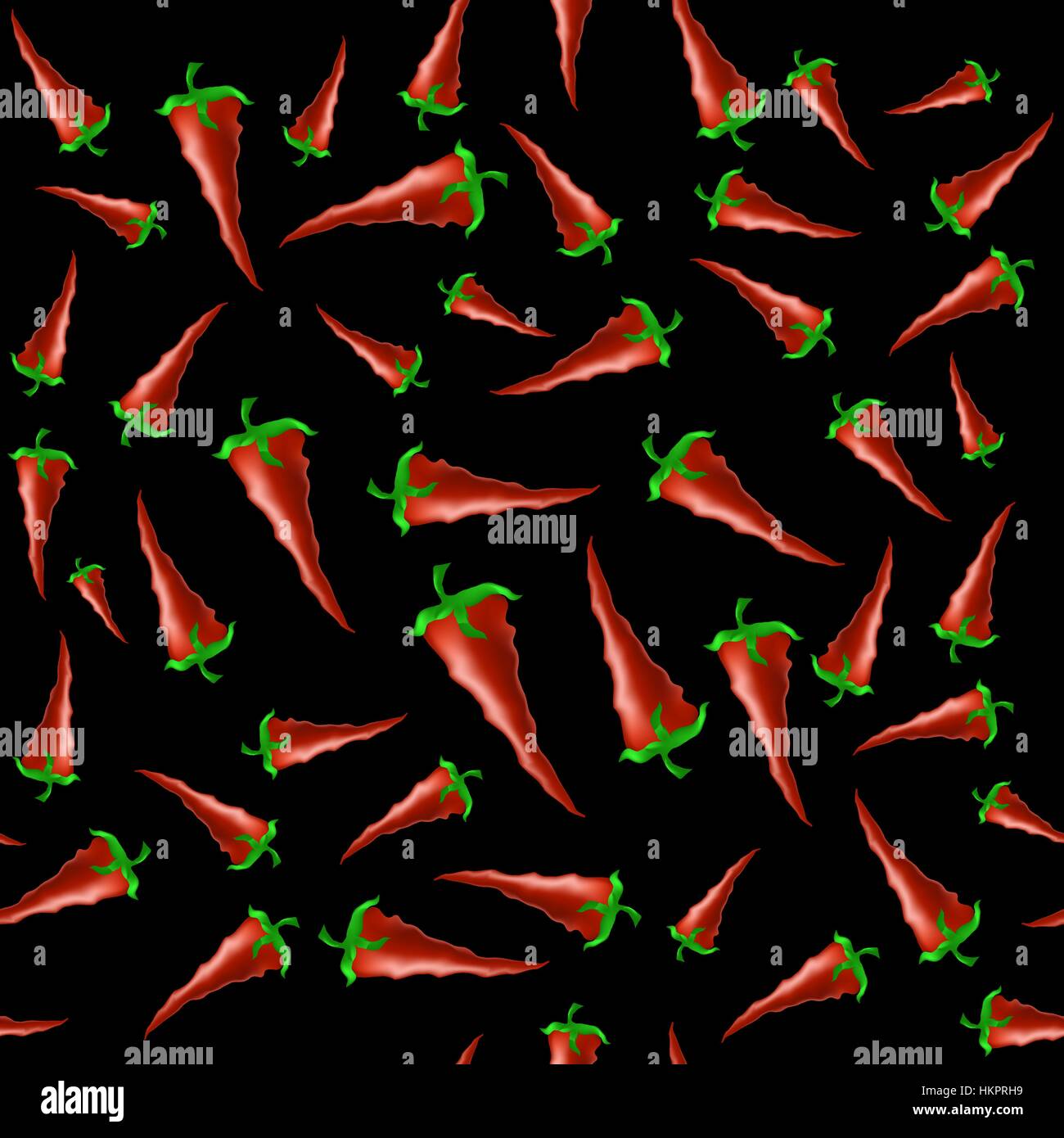Hot Red Peppers Seamless Pattern Stock Vector Image & Art - Alamy