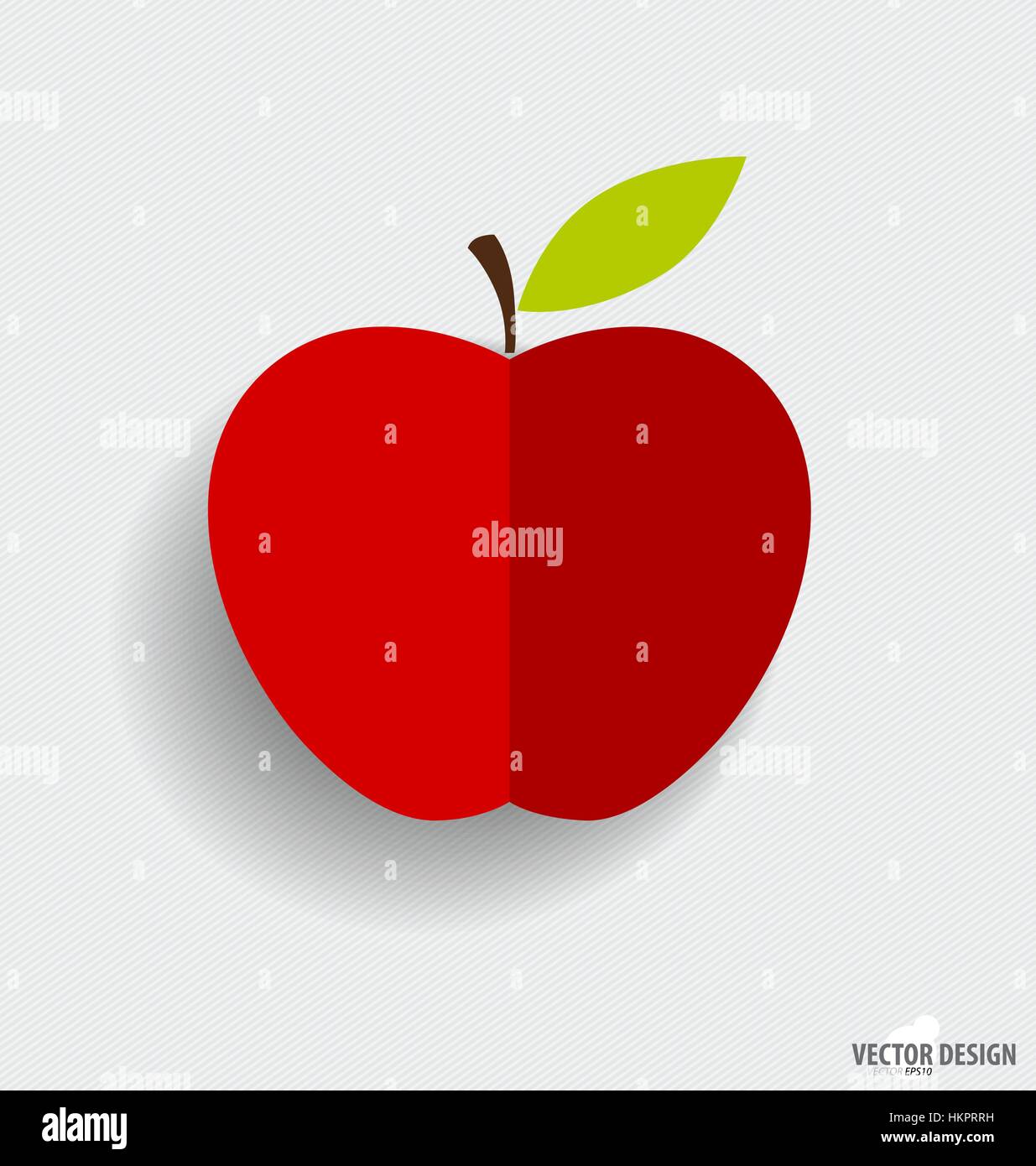 Red apple. Vector illustration Stock Vector Image & Art - Alamy