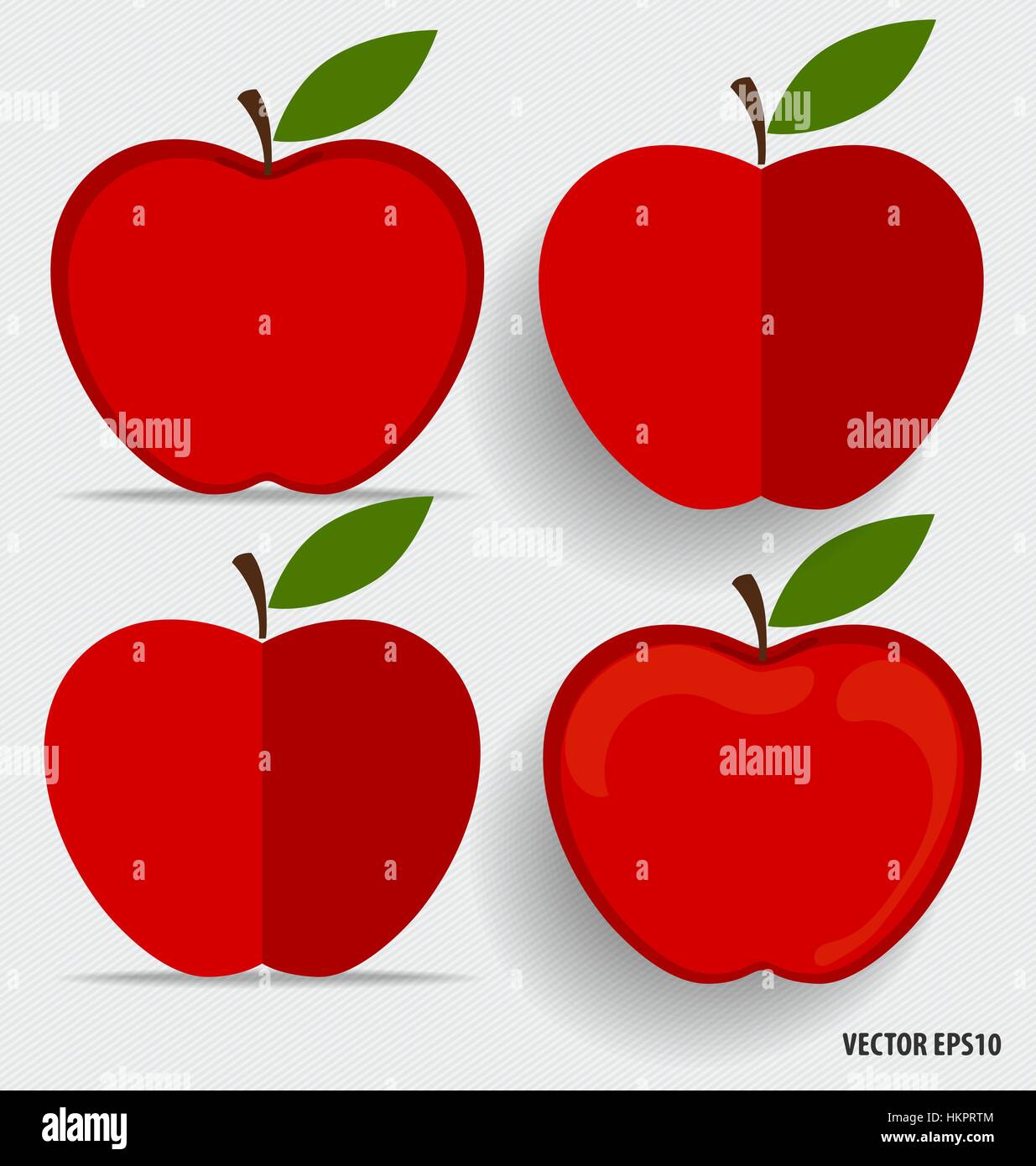 Red apples. Vector illustration Stock Vector Image & Art - Alamy