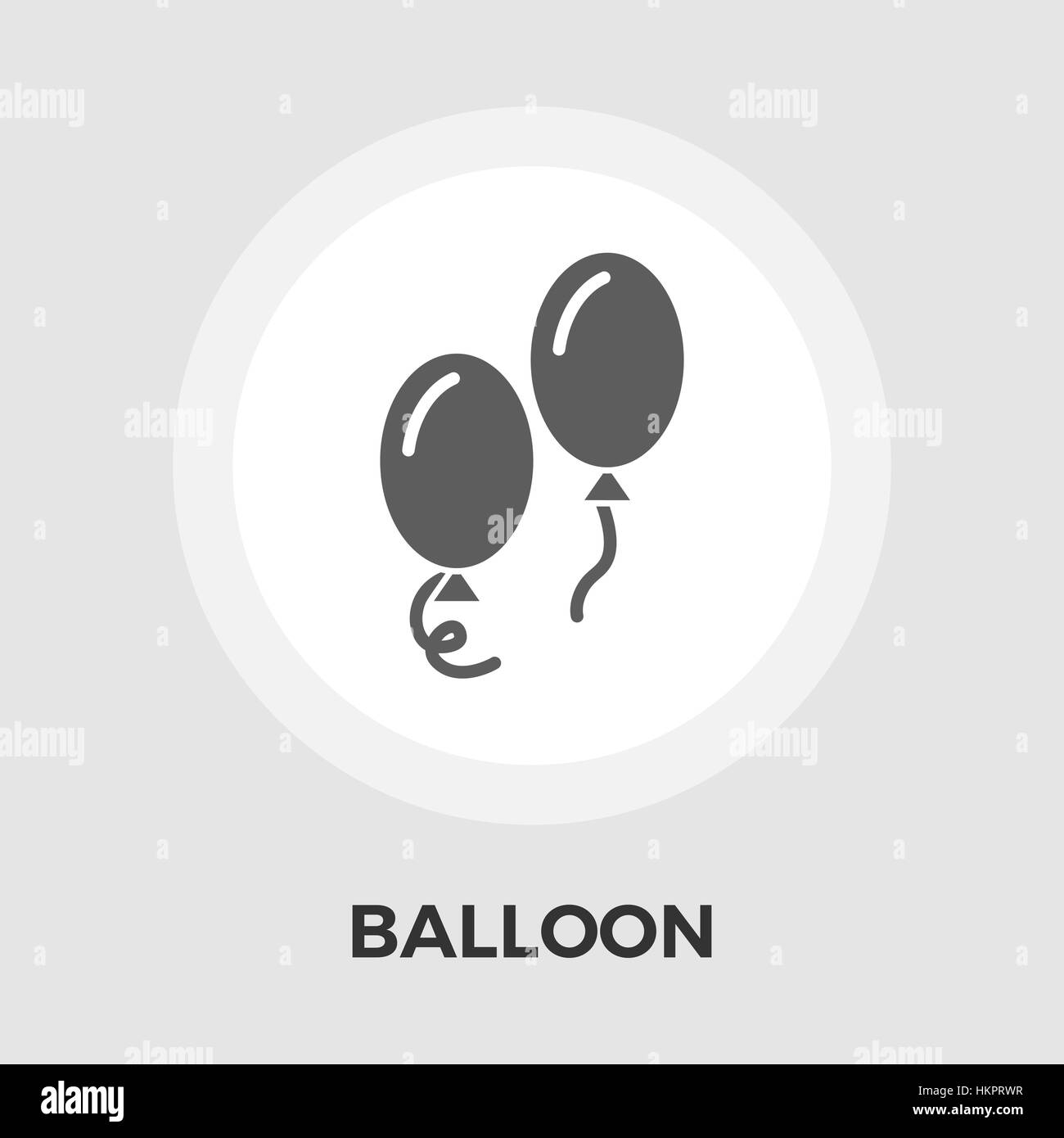 Balloon Icon Vector. Flat icon isolated on the white background ...