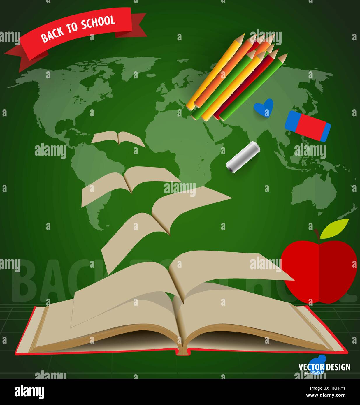 Flying with opened Stock Vector Images - Alamy