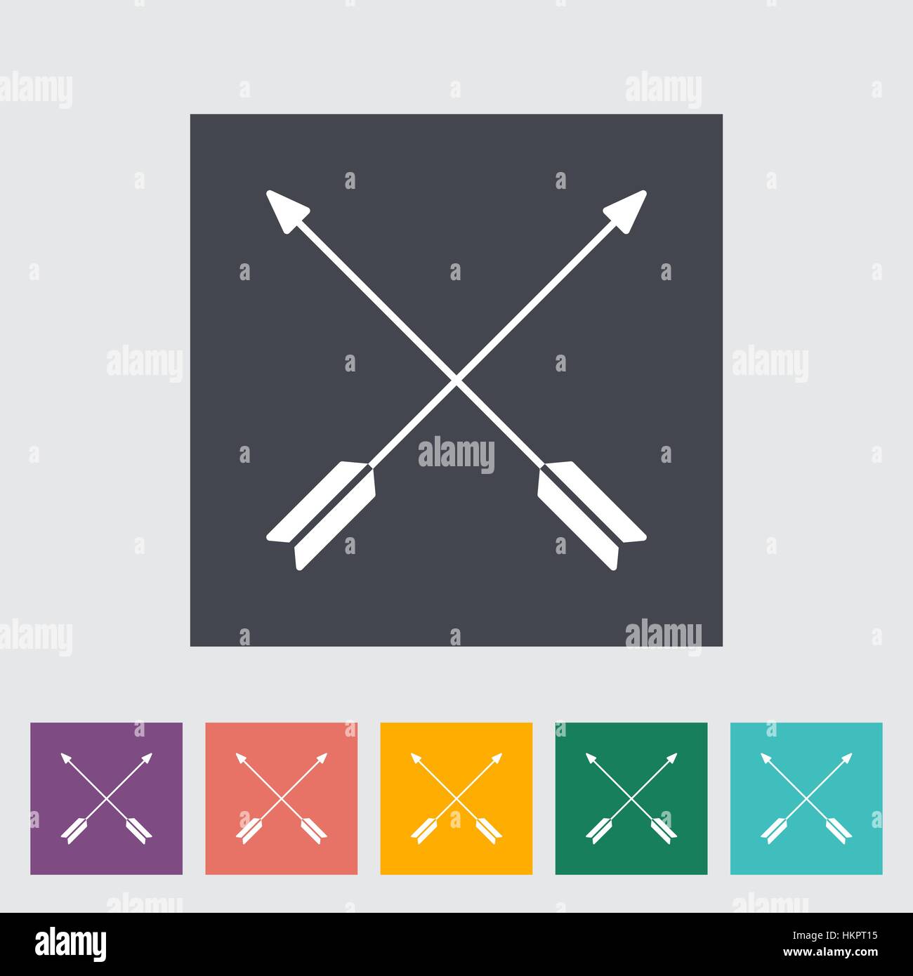 Arows. Single flat icon on the button. Vector illustration Stock Vector ...