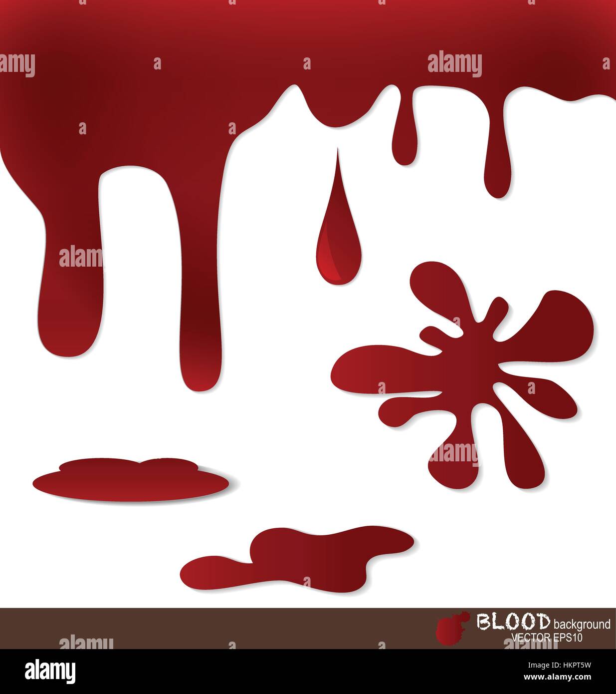 Blood dripping, blood background. Vector illustration Stock Vector ...