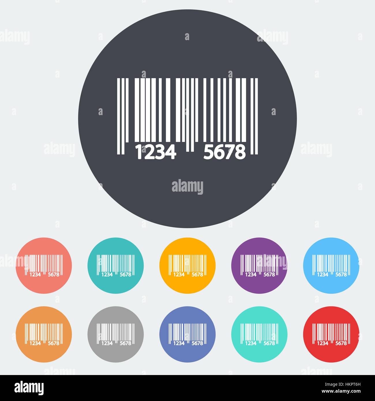 Vector illustration single isolated barcode hi-res stock photography ...