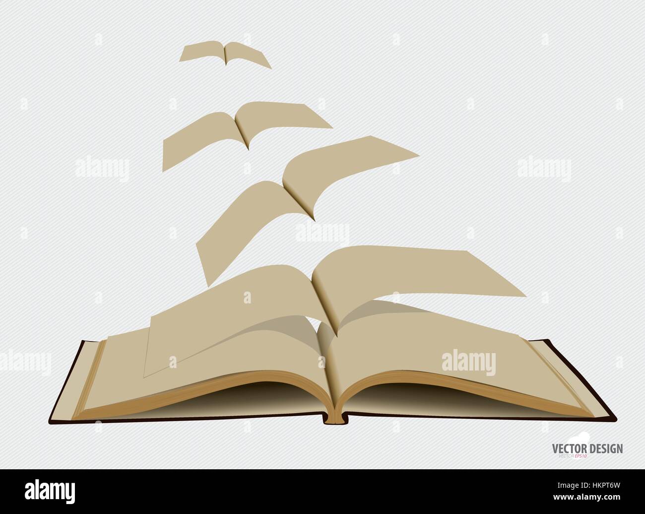 Old blank open books Stock Vector Images - Alamy