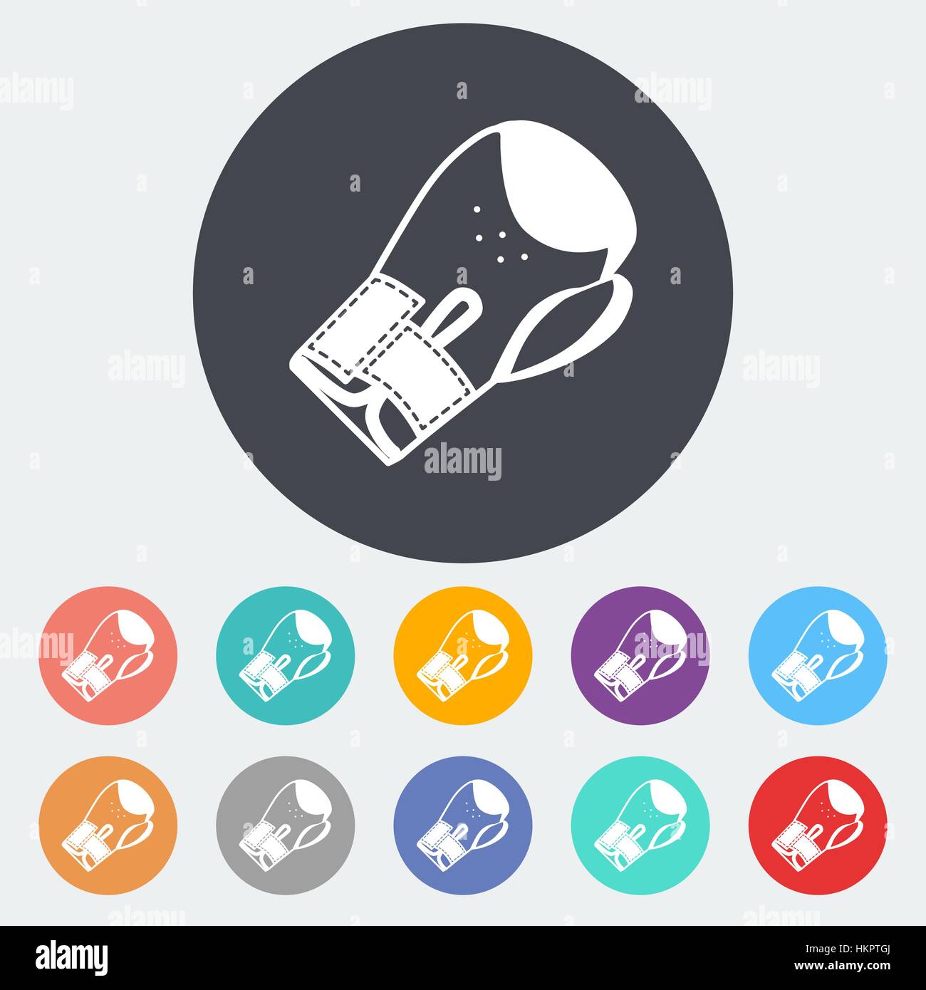 Boxing Glove Flat Icon
