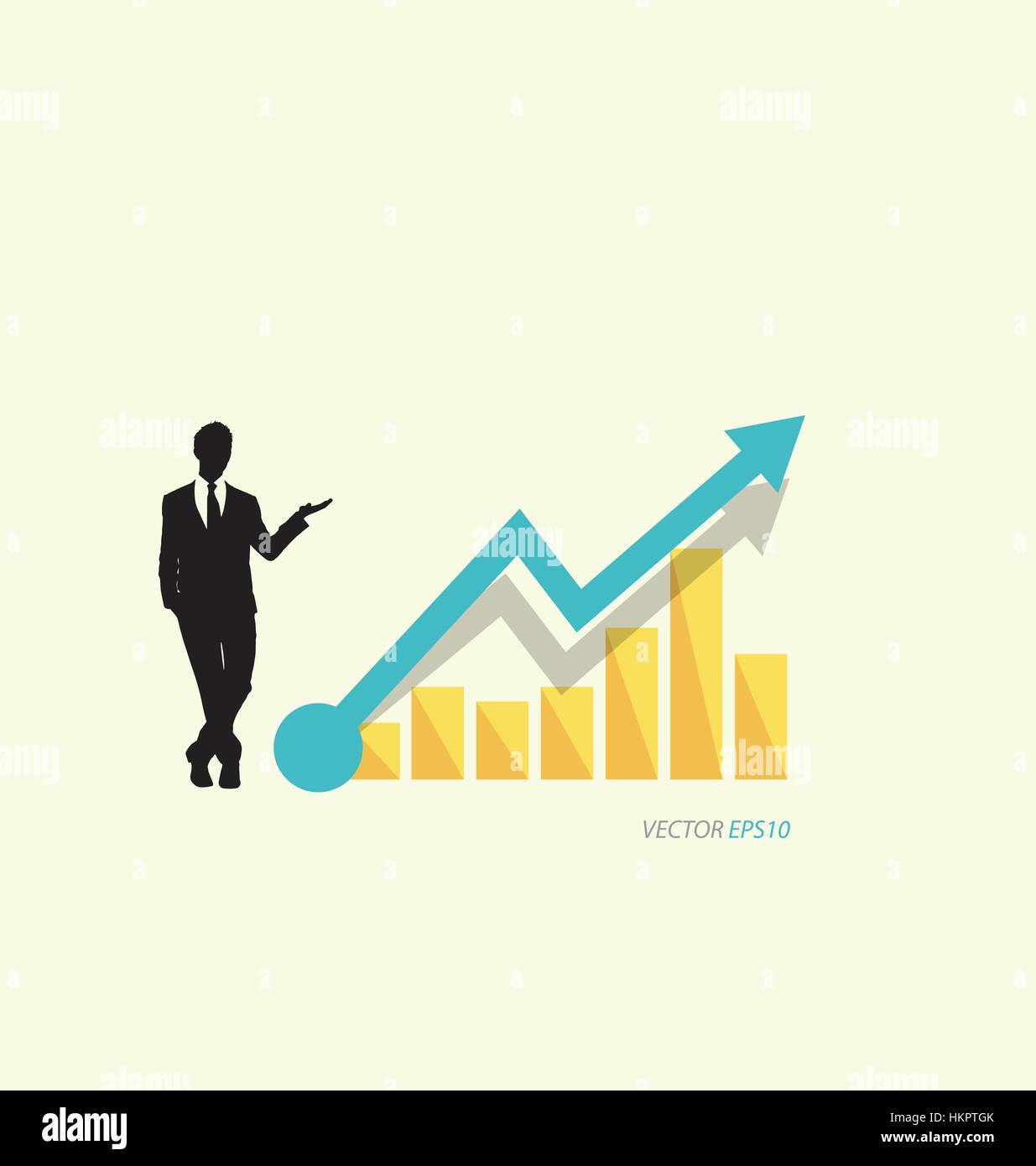 Modern design graph. Business graph to success, can use for business ...