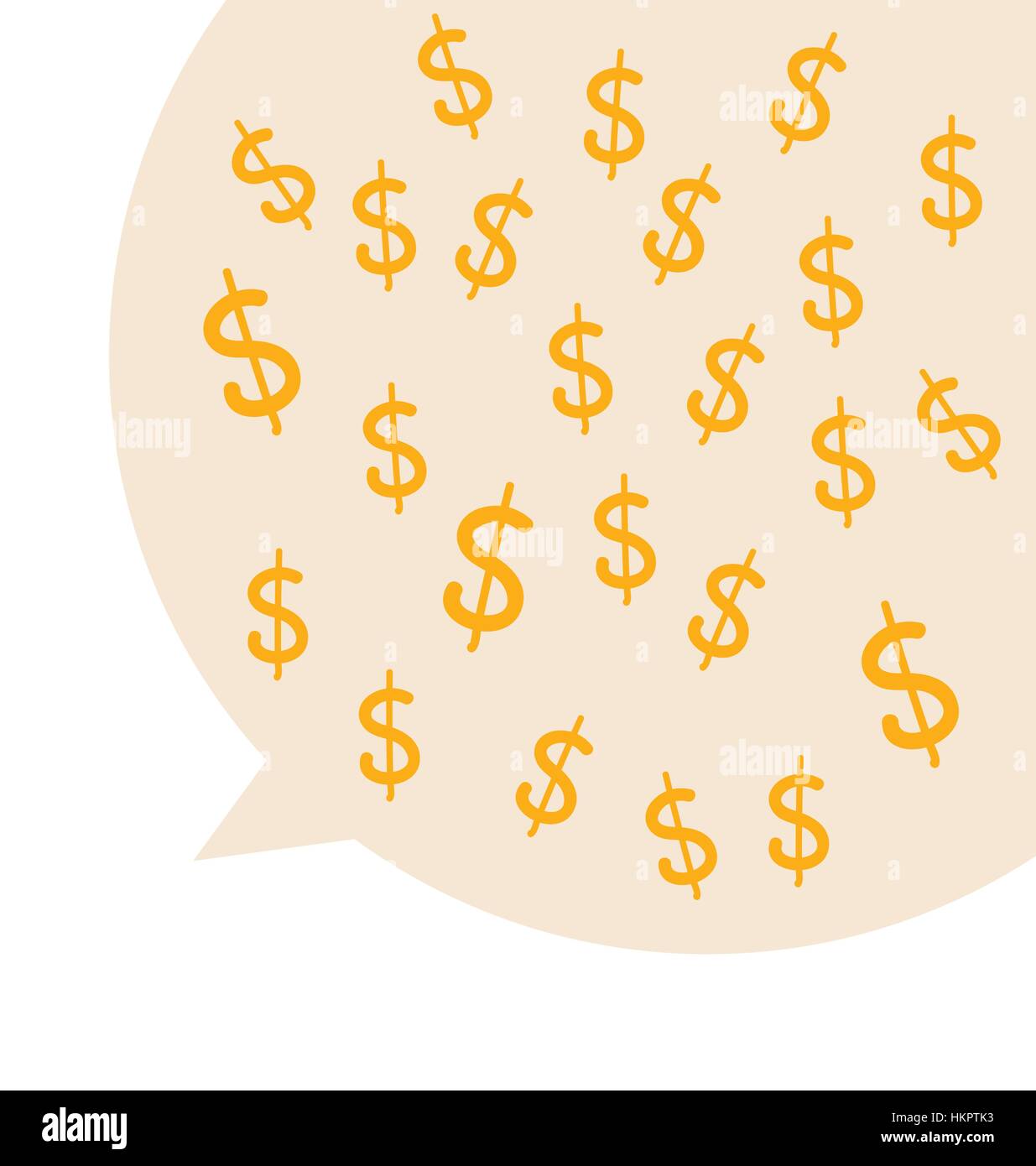 Dollar Signs Design. Modern Flat design vector illustration concept ...