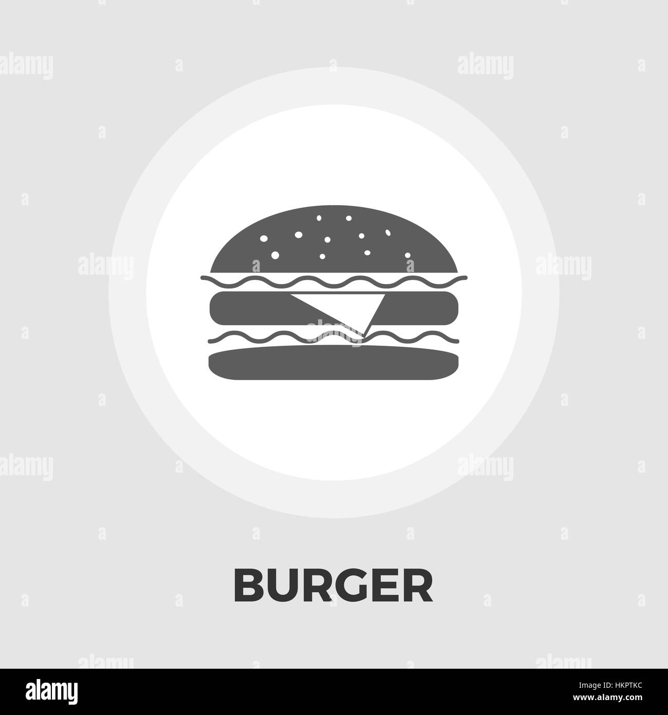Burger icon vector. Flat icon isolated on the white background ...