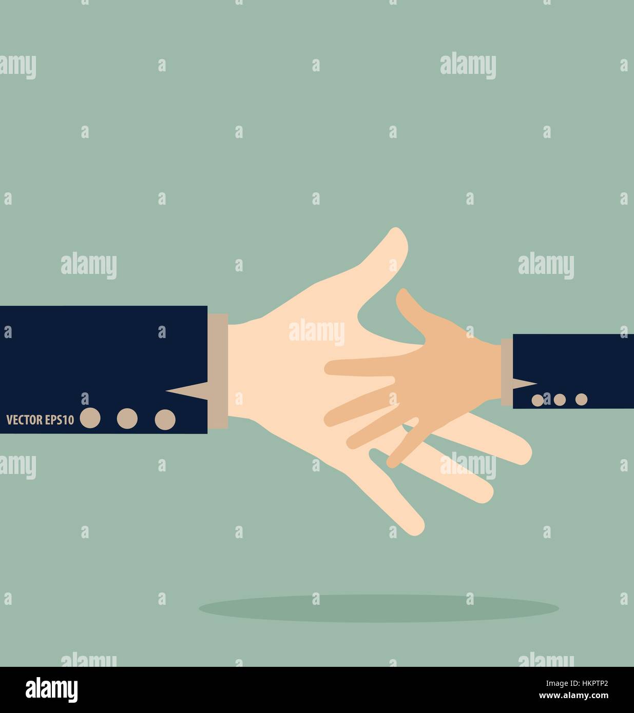 Handshake. Vector illustration Stock Vector Image & Art - Alamy