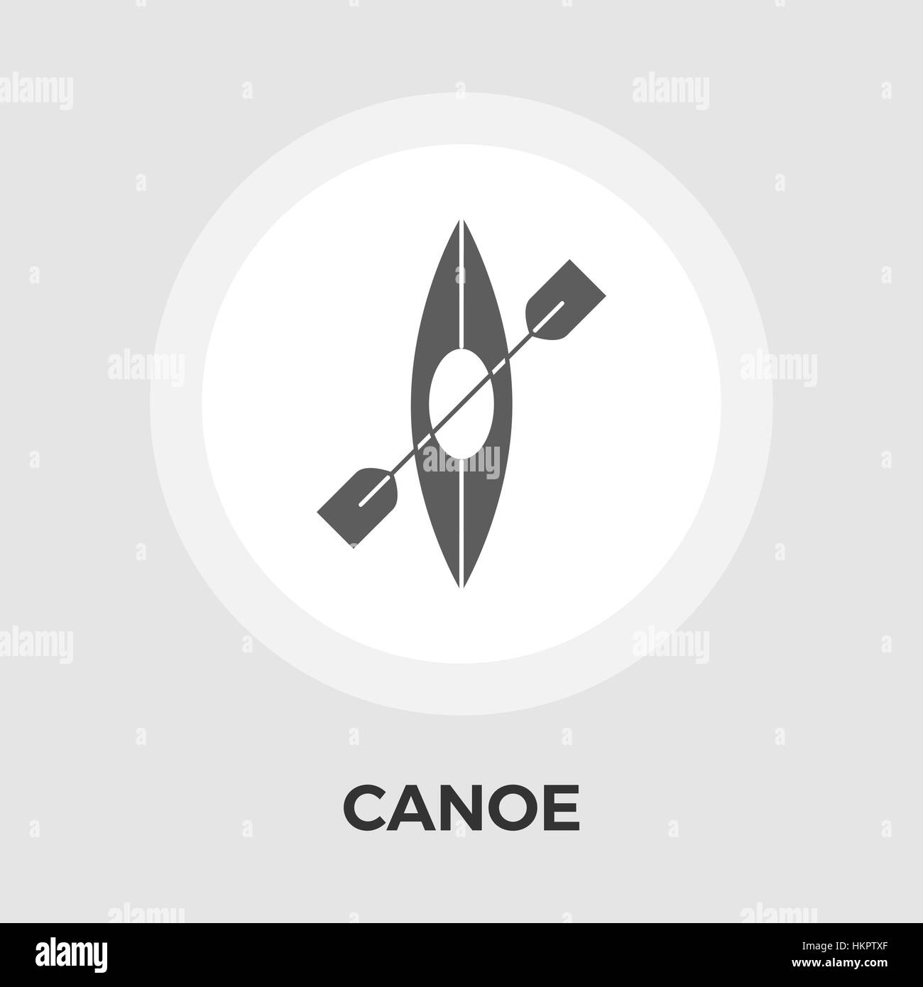 Canoe icon vector. Flat icon isolated on the white background. Editable ...