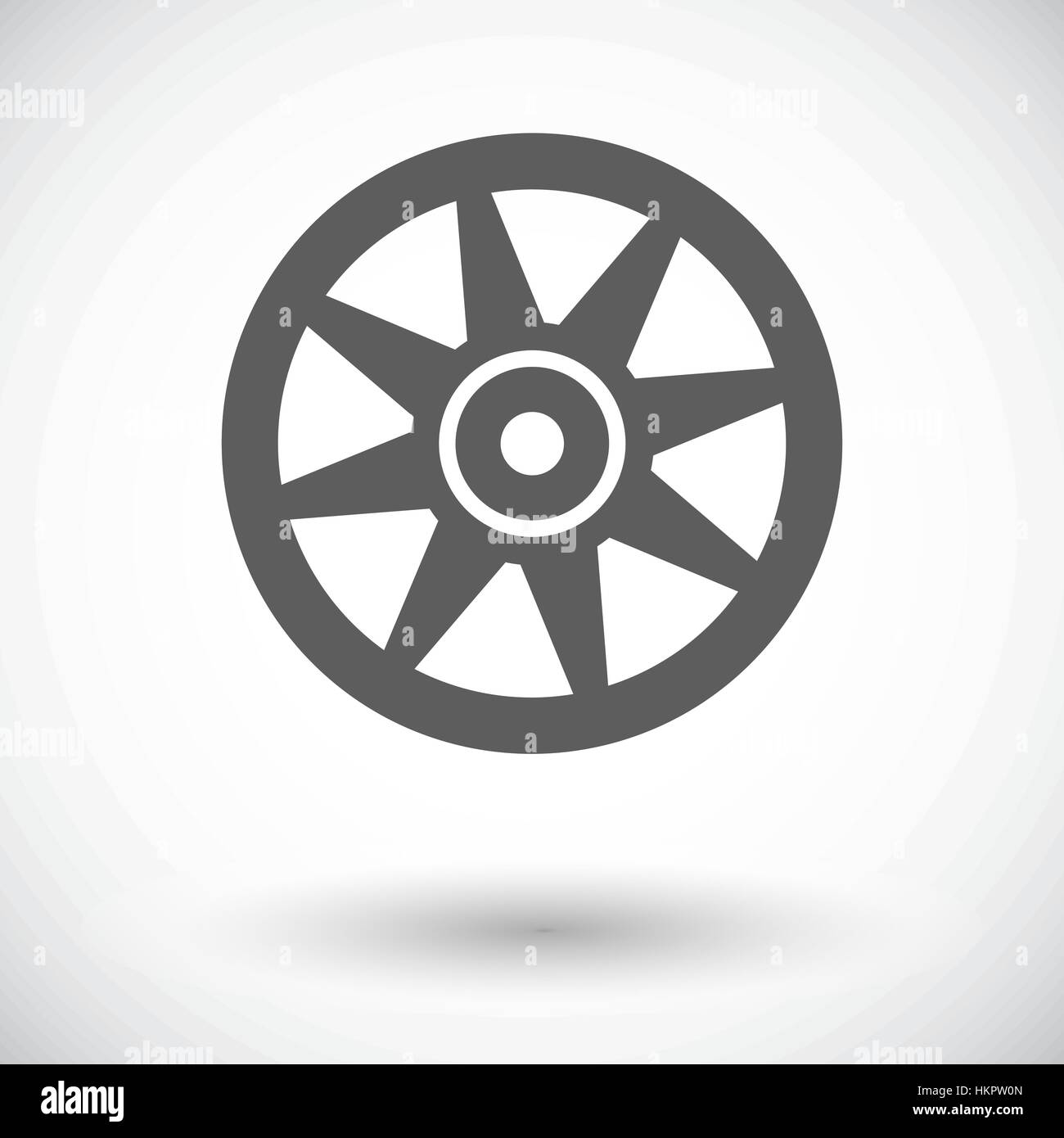 Car drive disk. Single flat icon on white background. Vector ...