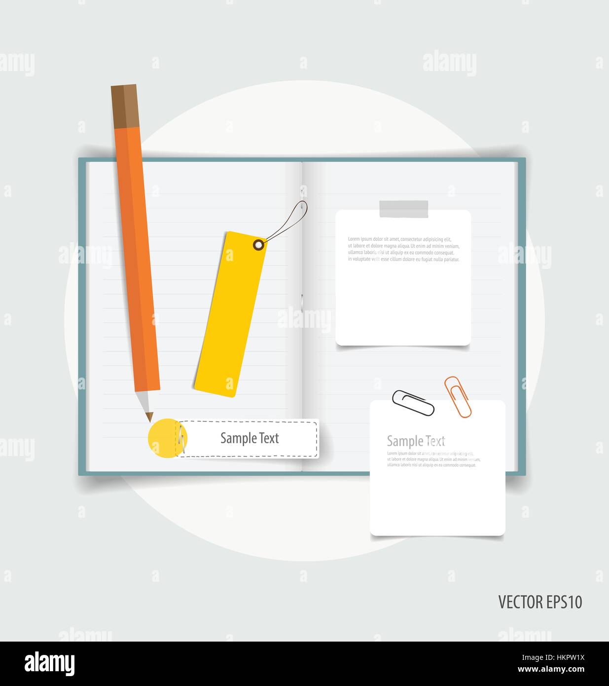 Collection of business items, various papers, paper designs ready for ...