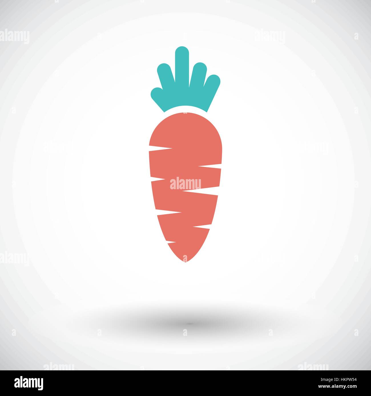 Carrot. Single flat icon on white background. Vector illustration Stock ...