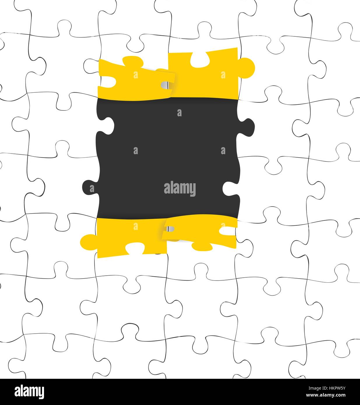 Paper cut of Puzzle. Vector illustration Stock Vector Image & Art - Alamy