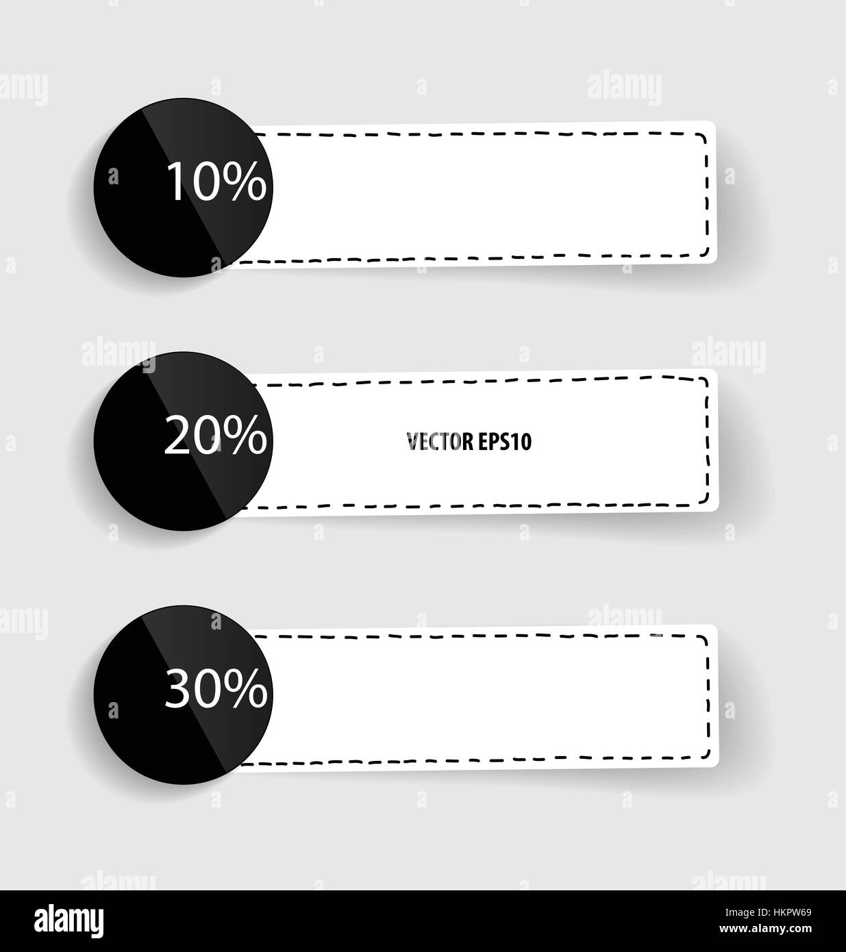 Note paper, modern infographics banners. Vector illustration Stock ...