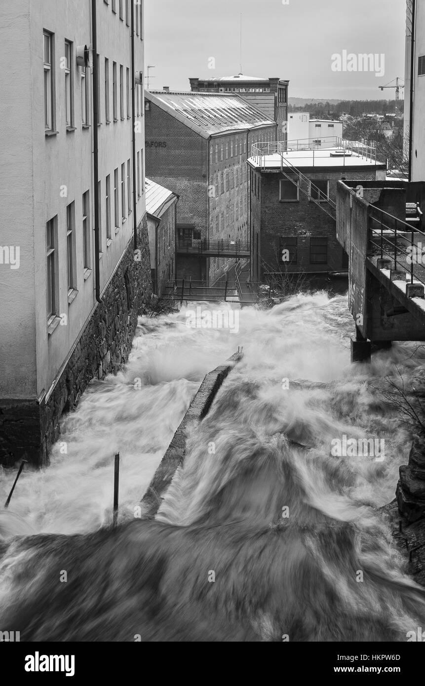 Water rush down from the top Stock Photo - Alamy
