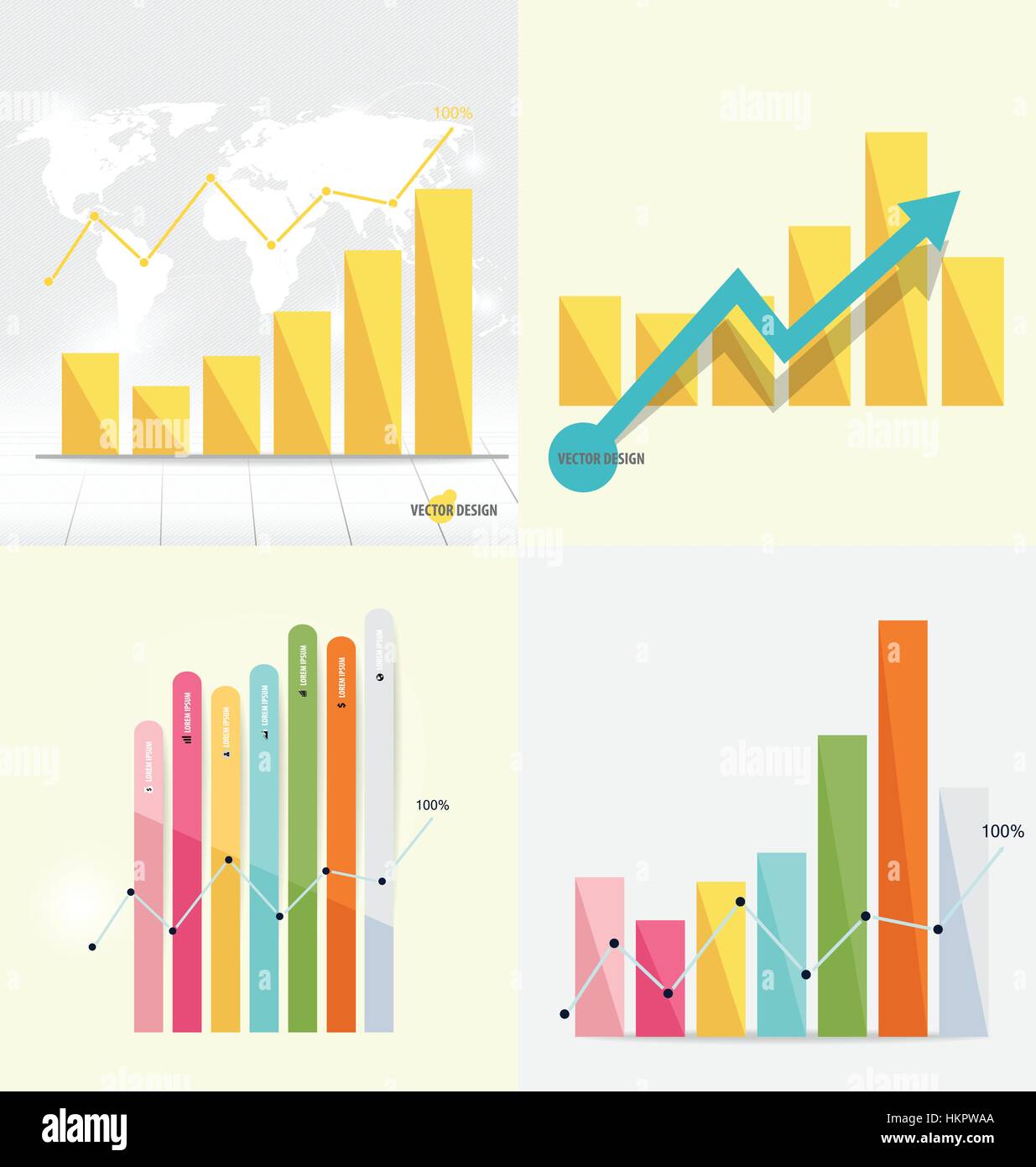 Modern design graph. Business graph to success, can use for business ...