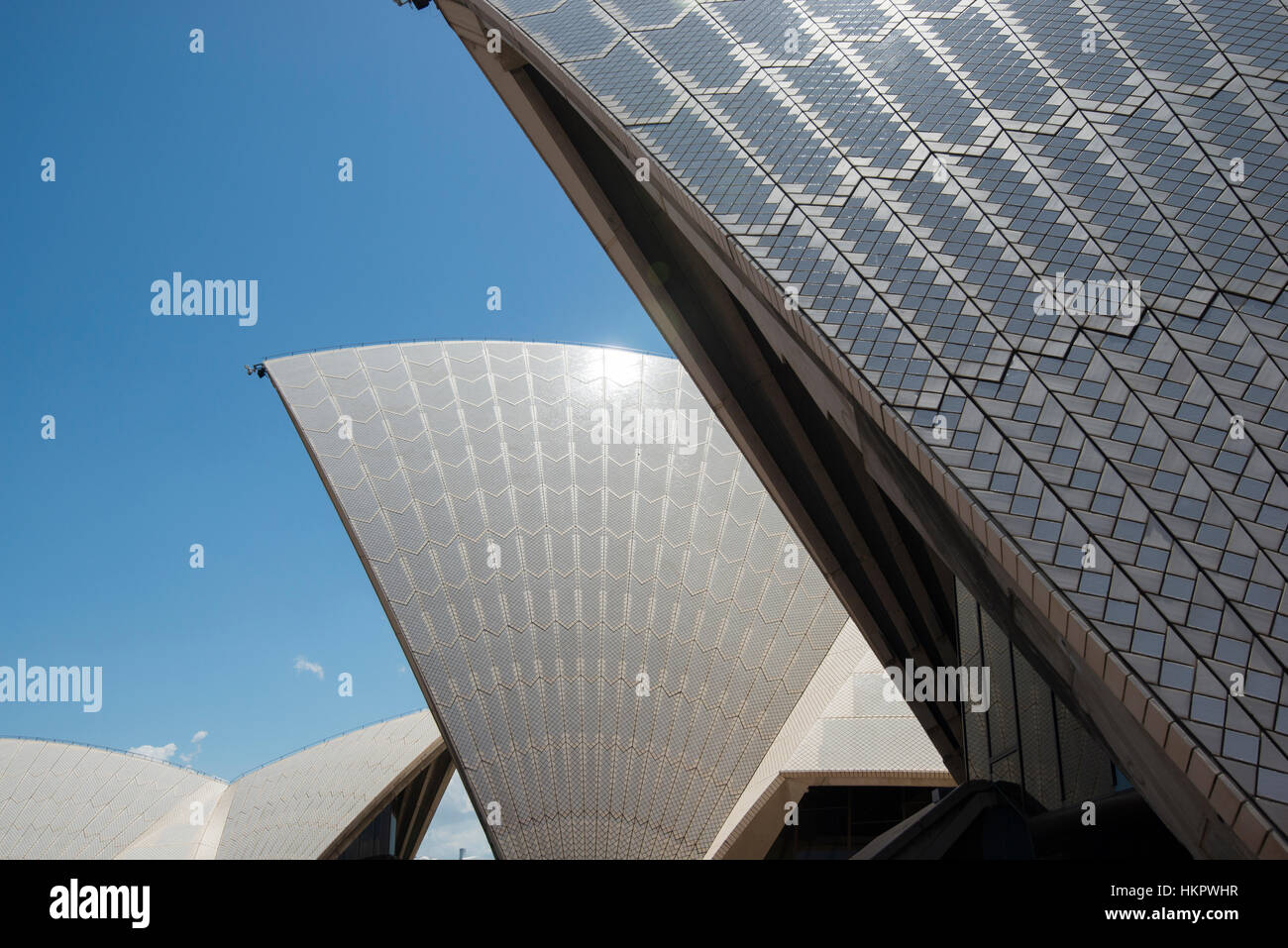 Abstract close up on the Sydney Opera House, New South Wales Australia ...