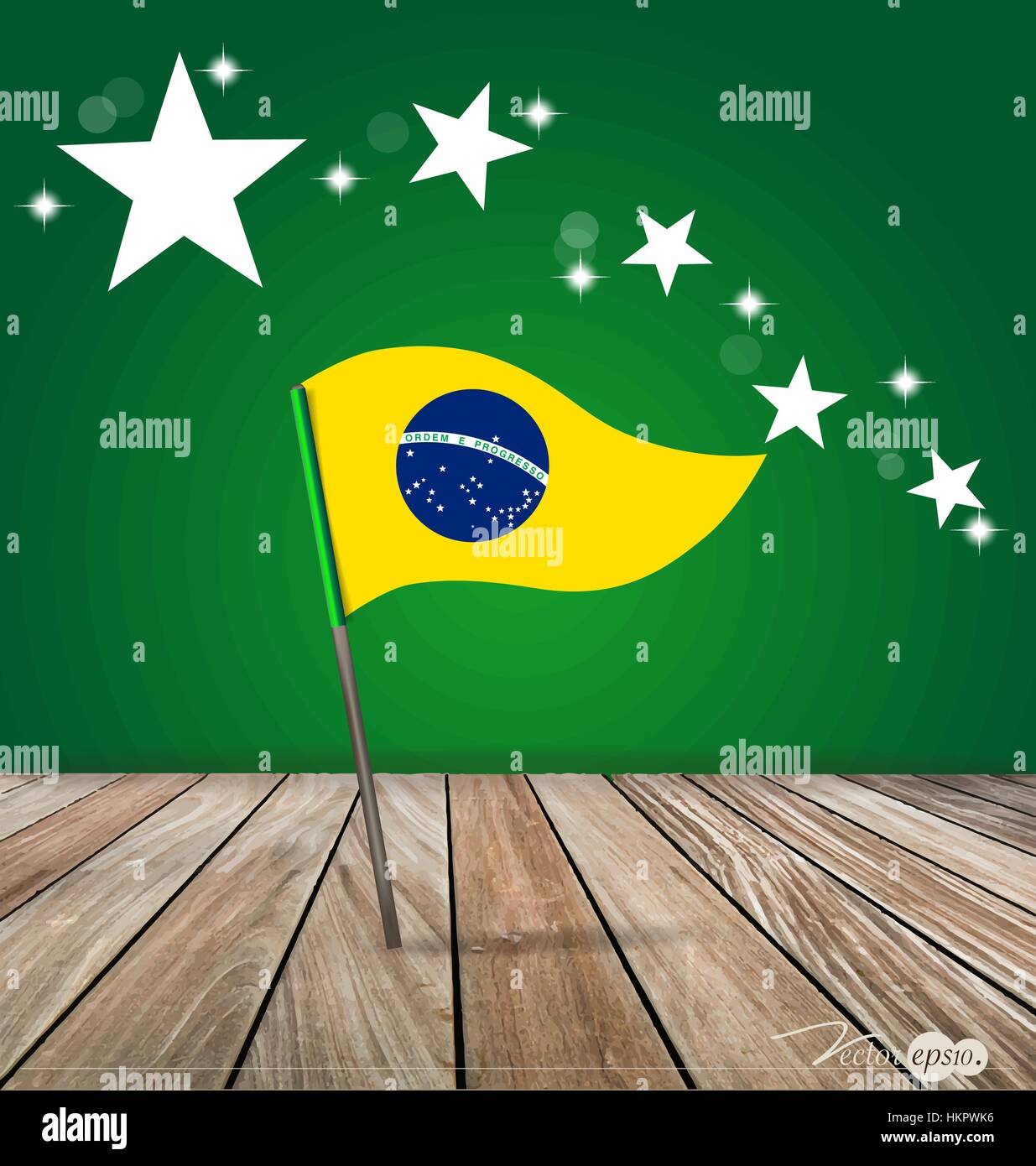 Brazil, Flags concept design. Vector illustration Stock Vector Image ...