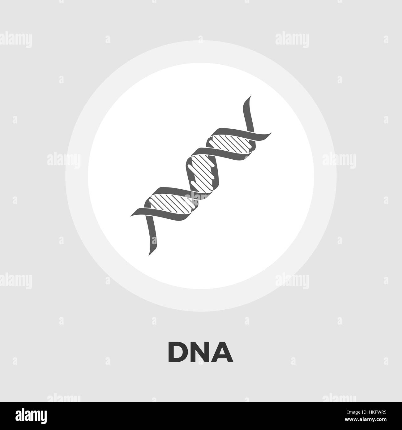 DNA icon vector. Flat icon isolated on the white background. Editable ...