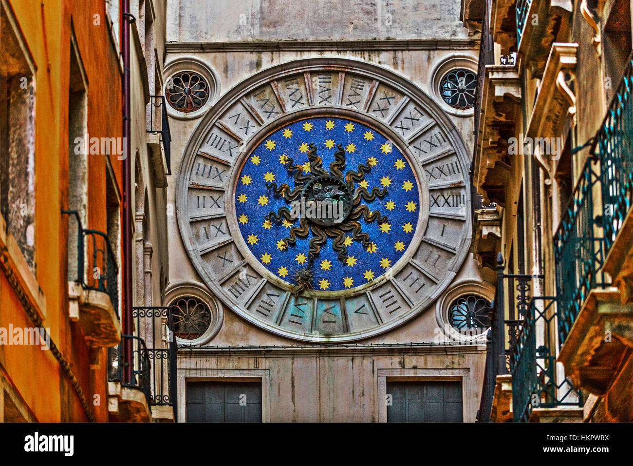 Italy Veneto Venice M. Dell'orologio Clock Tower Stock Photo - Alamy