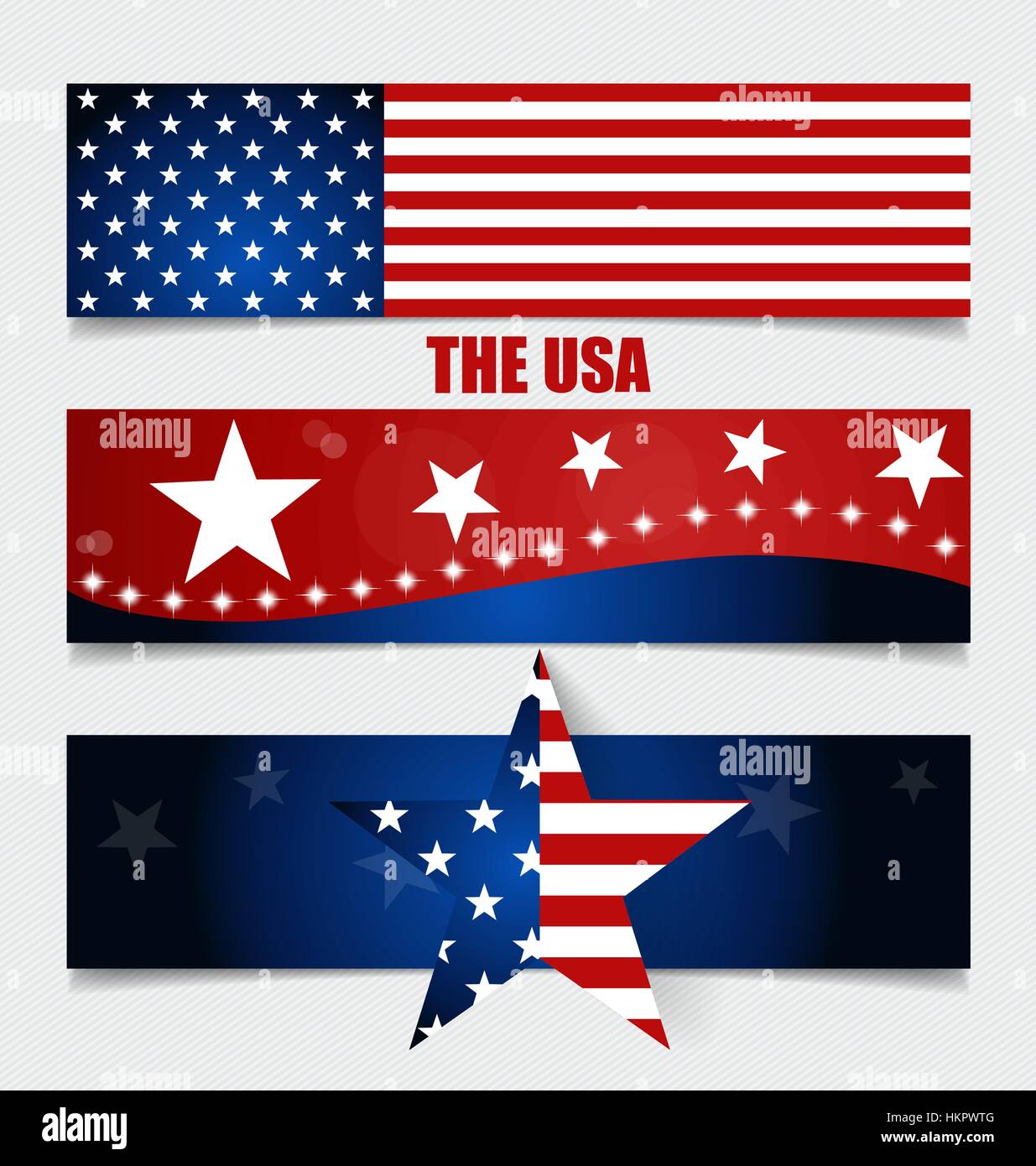 American Flag, Flags concept design. Vector illustration Stock Vector ...