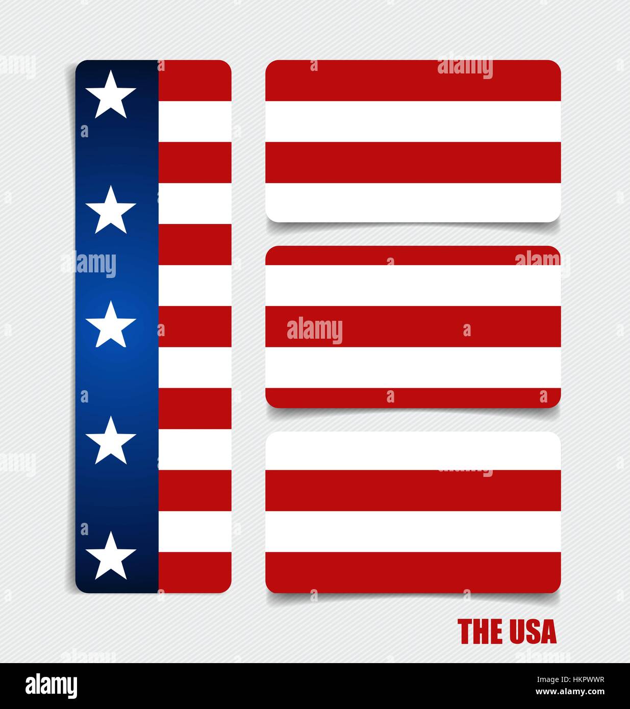 American Flag, Flags concept design. Vector illustration Stock Vector ...