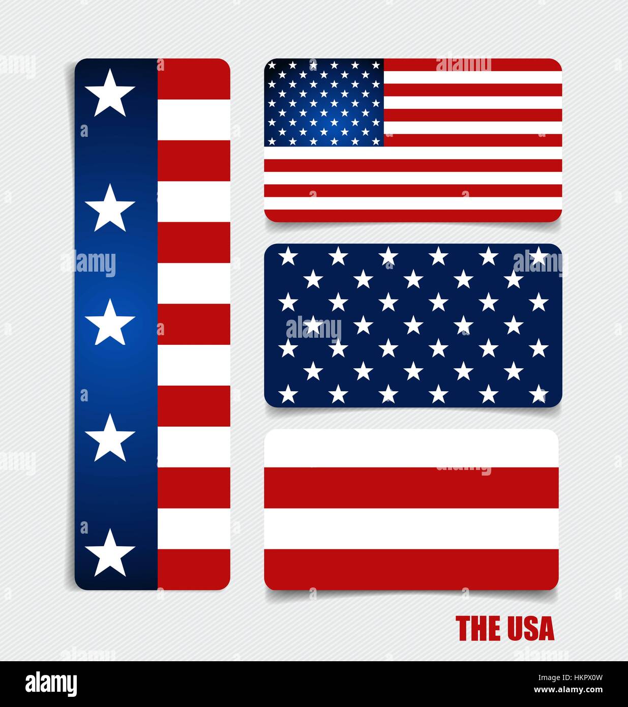 American Flag, Flags concept design. Vector illustration Stock Vector ...