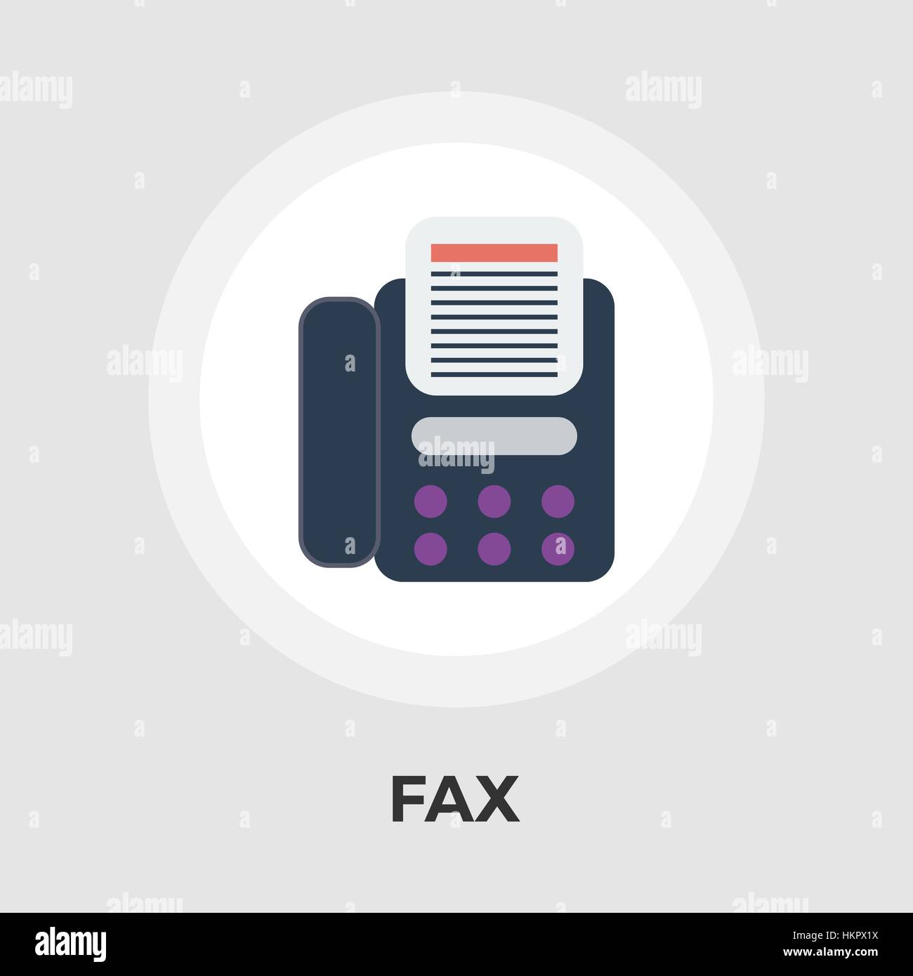 Fax icon vector. Flat icon isolated on the white background. Editable ...