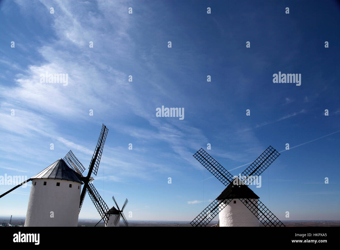 Campo de Criptana, Ciudad Real, La Mancha, Spain Stock Photo - Alamy