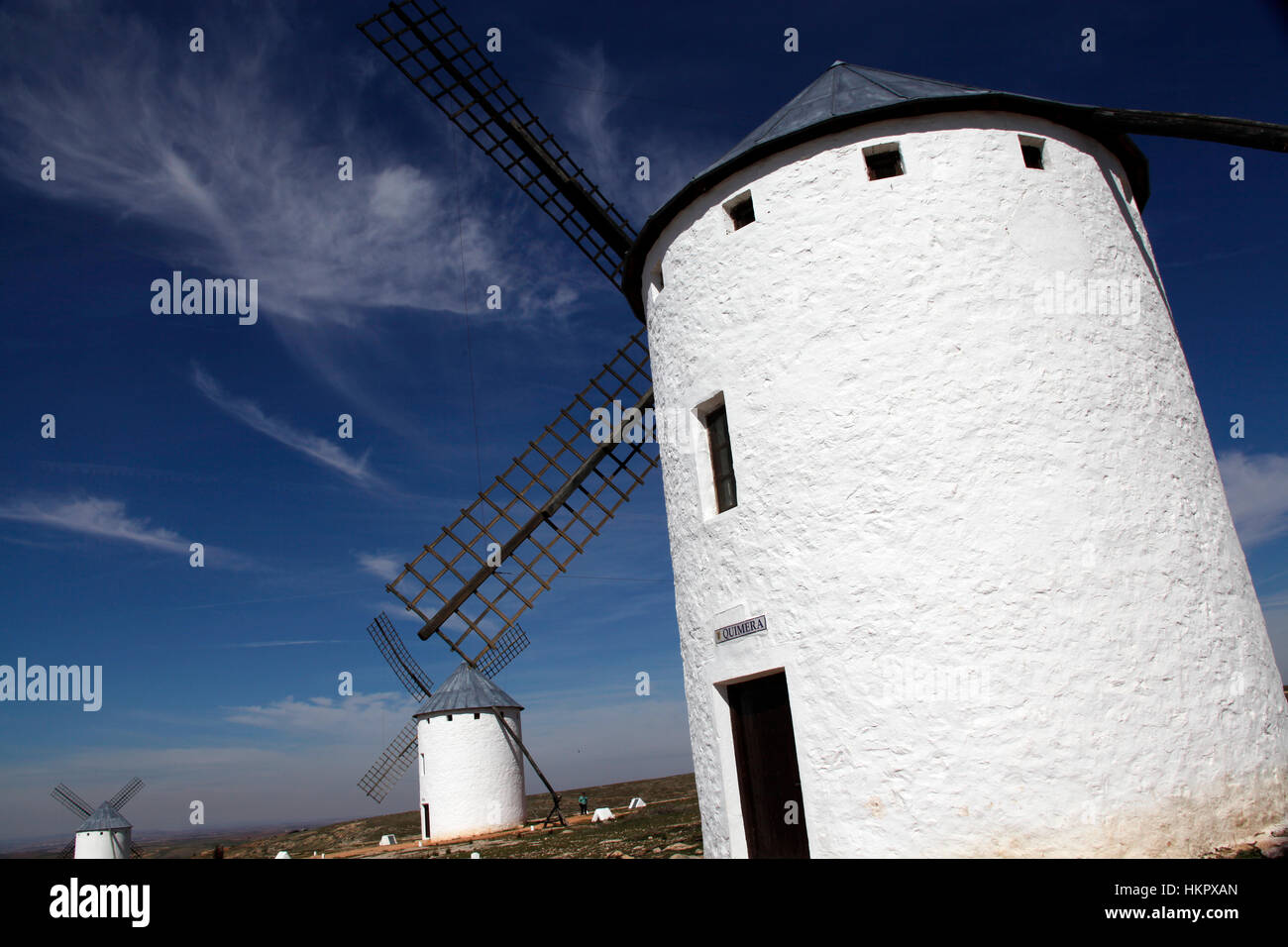 Campo de Criptana, Ciudad Real, La Mancha, Spain Stock Photo - Alamy