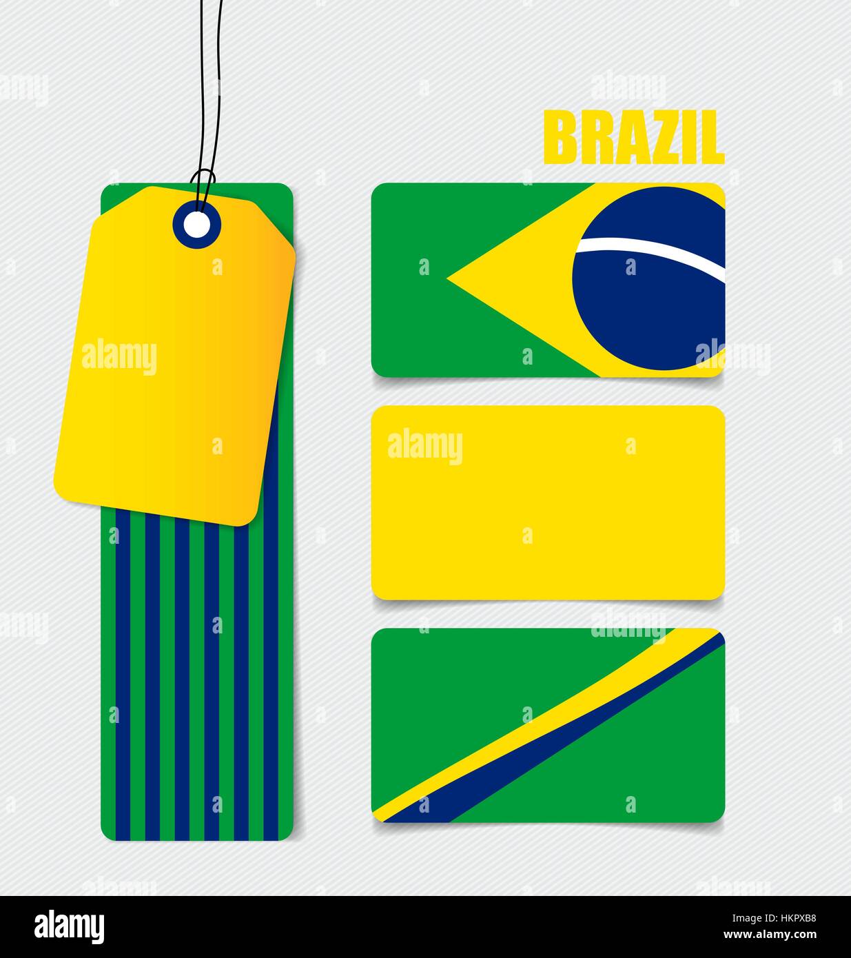 Brazil , Flags concept design. Vector illustration Stock Vector Image ...
