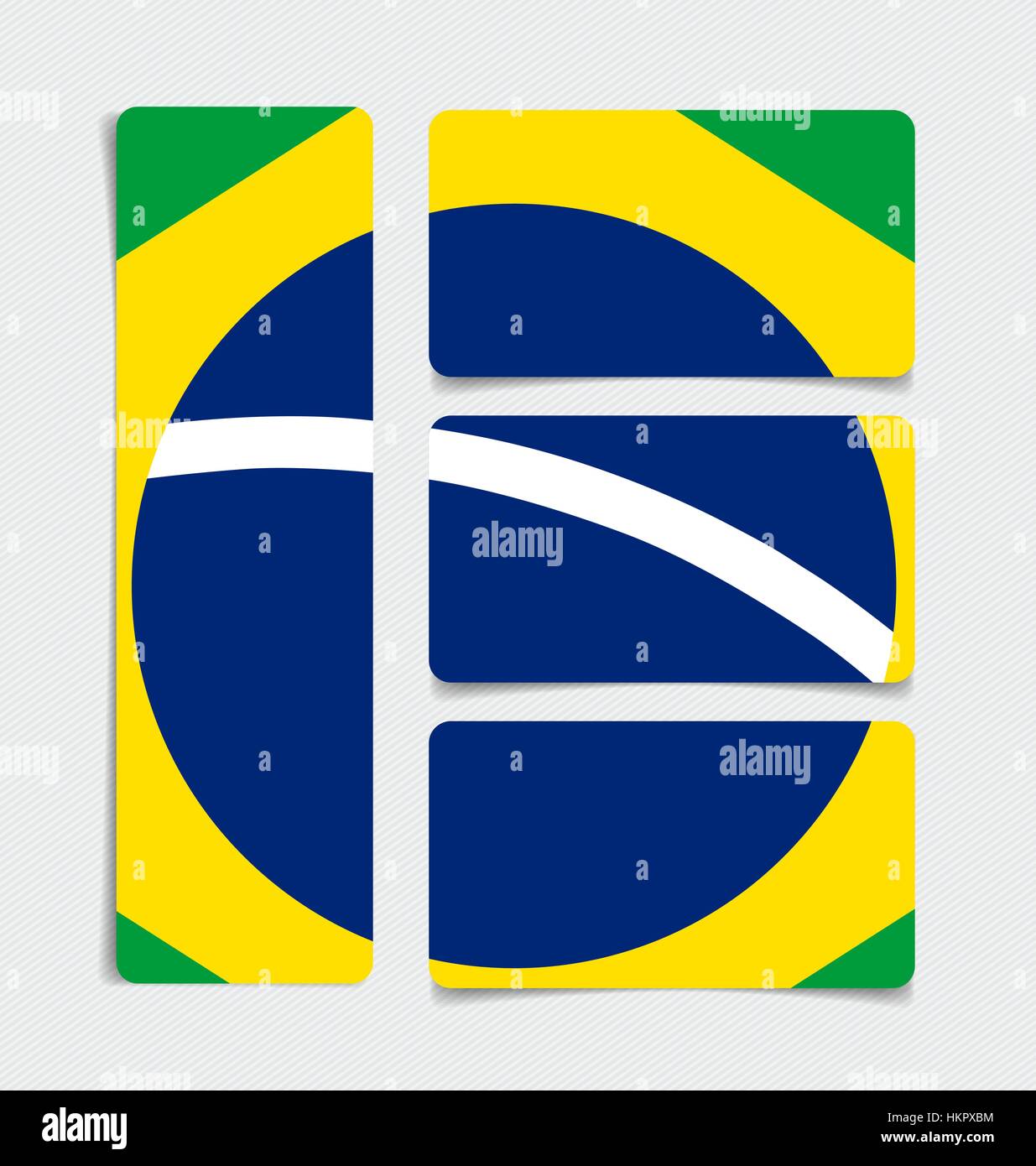 Brazil , Flags concept design. Vector illustration Stock Vector Image ...