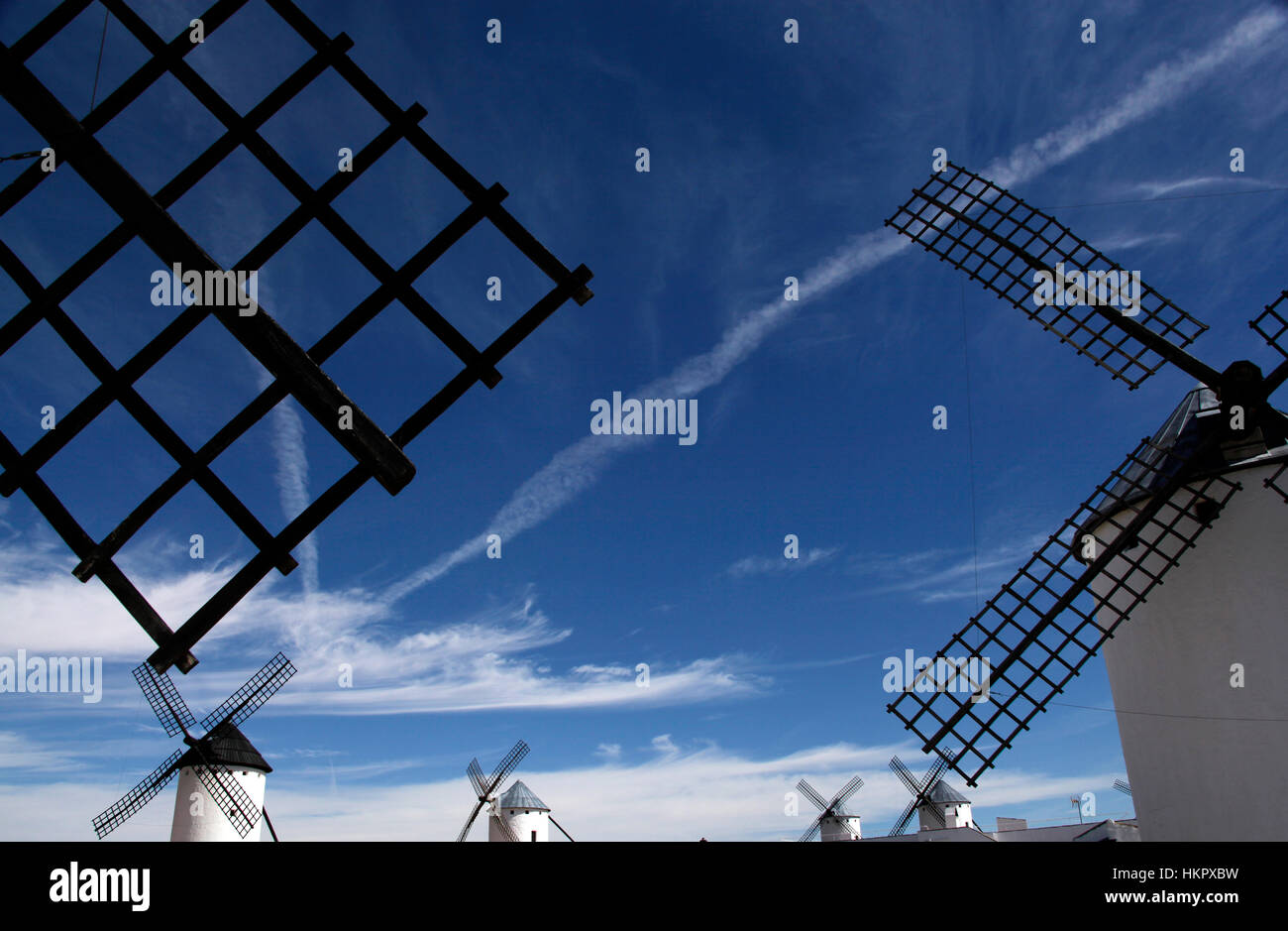 Campo de Criptana, Ciudad Real, La Mancha, Spain Stock Photo - Alamy