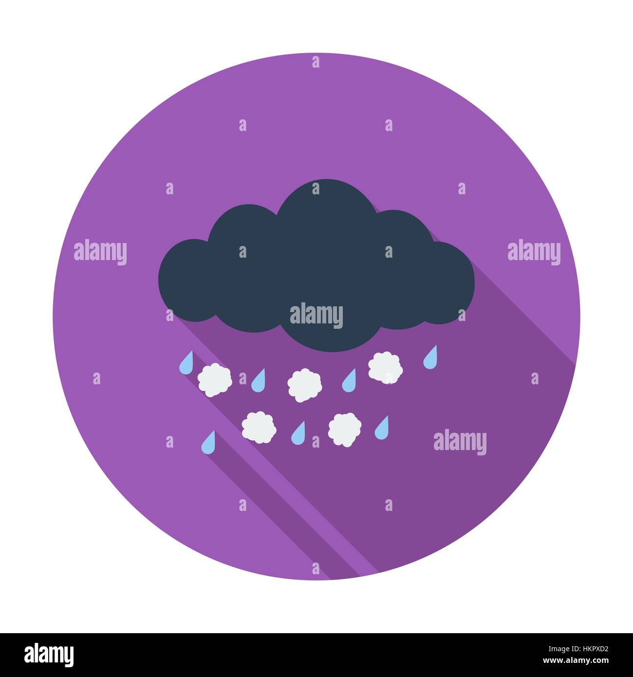 Hagel. Single flat color icon. Vector illustration Stock Vector Image ...