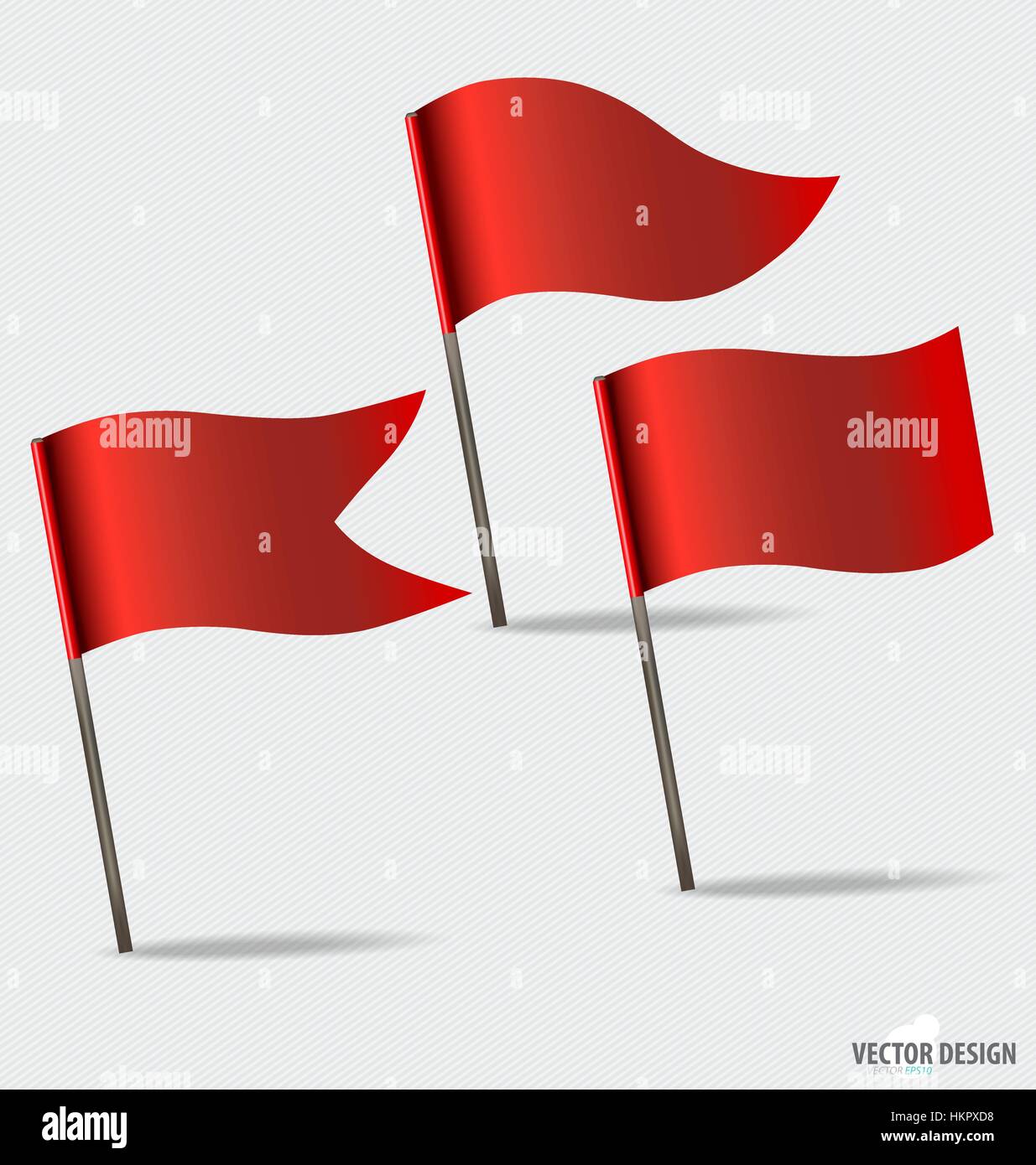 Red Flags. Vector illustration Stock Vector Image & Art - Alamy
