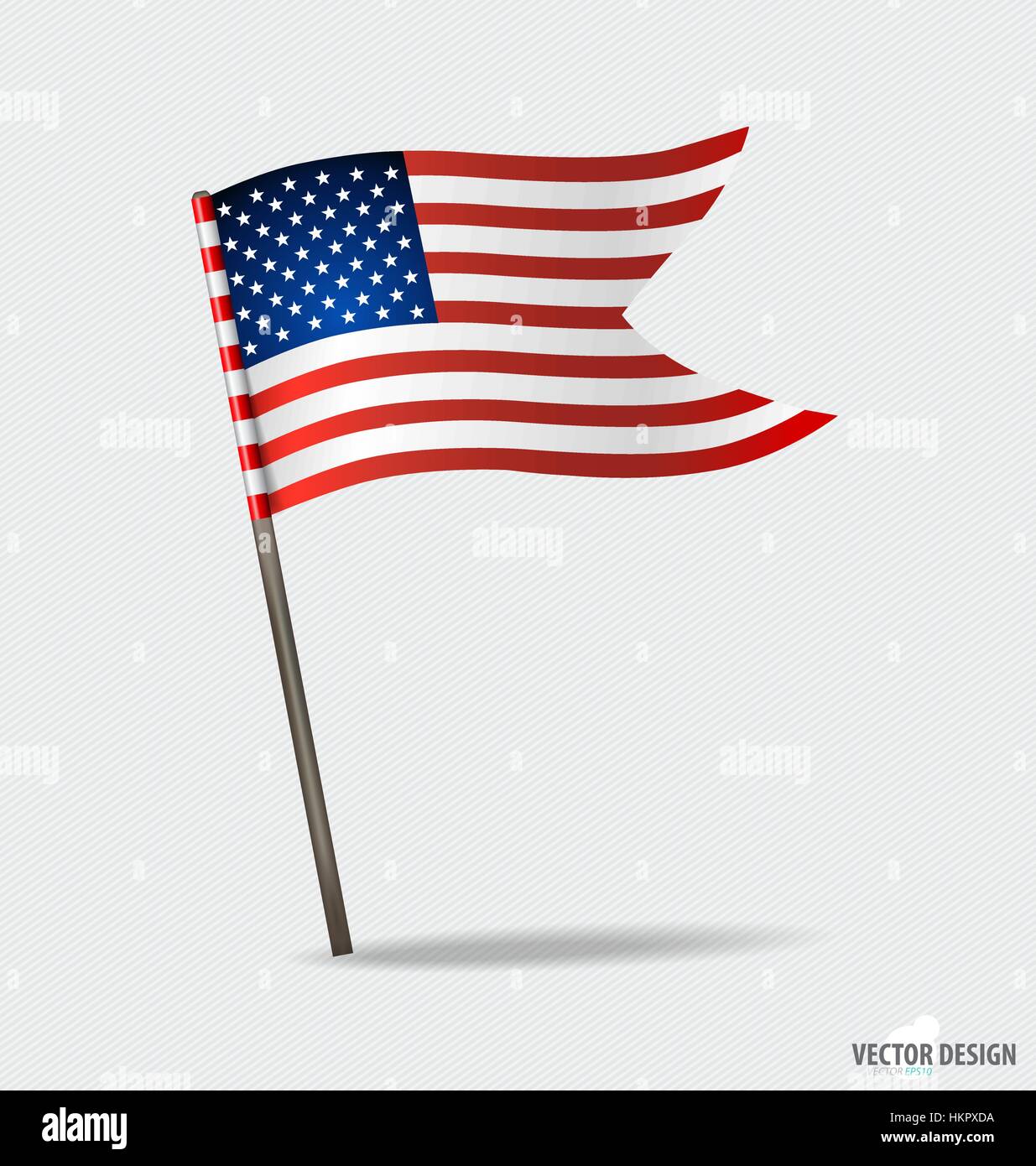 American Flag. Vector illustration Stock Vector Image & Art - Alamy