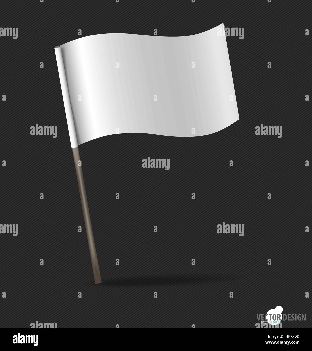White flag. Vector illustration Stock Vector Image & Art - Alamy