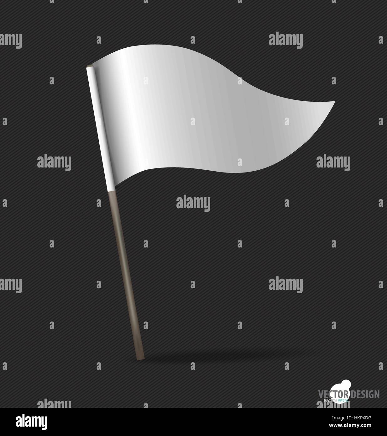 White flag. Vector illustration Stock Vector Image & Art - Alamy