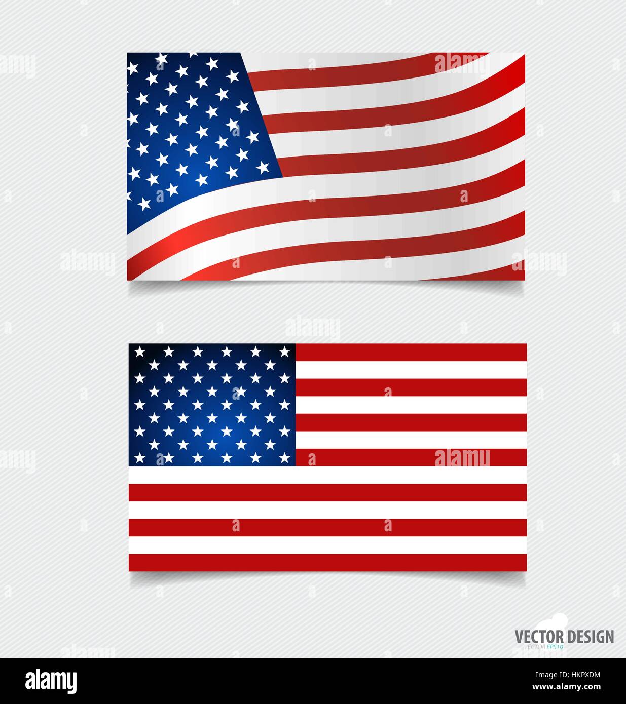 American Flag. Vector illustration Stock Vector Image & Art - Alamy