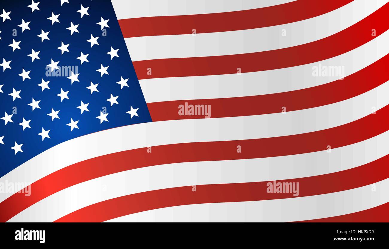American Flag. Vector illustration Stock Vector Image & Art - Alamy