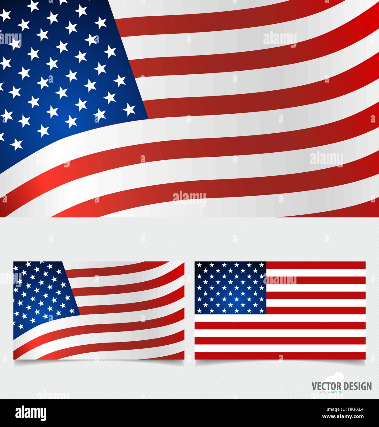 American Flag. Vector illustration Stock Vector Image & Art - Alamy