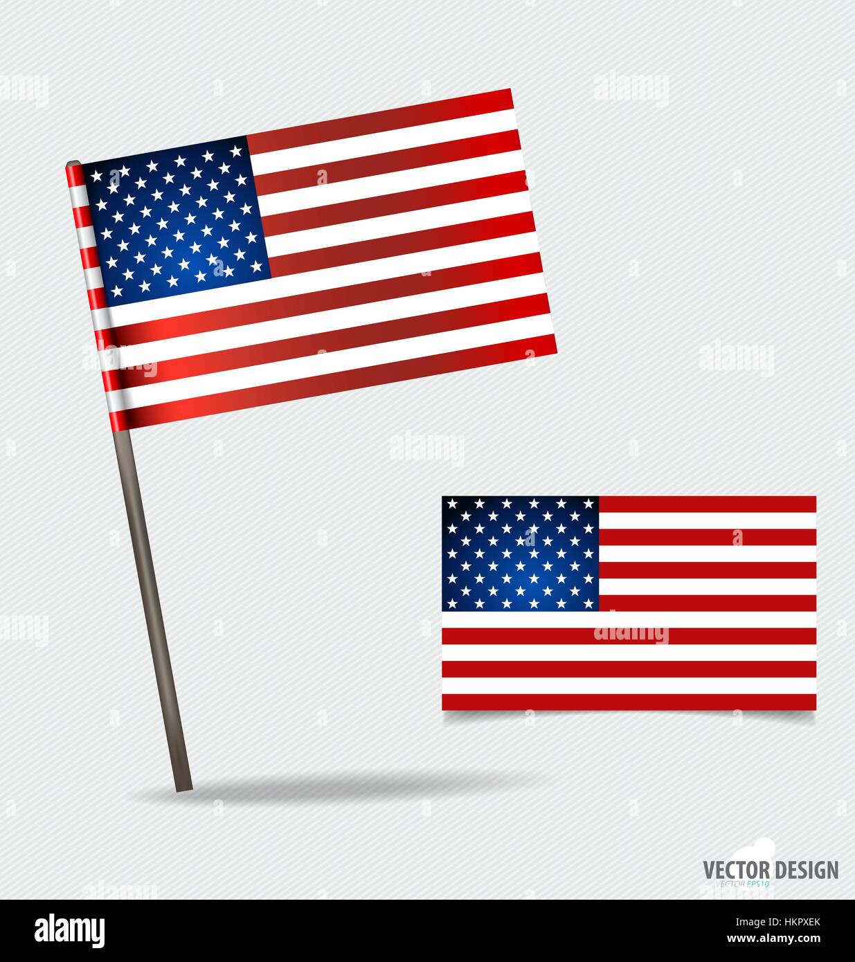 American Flag. Vector illustration Stock Vector Image & Art - Alamy