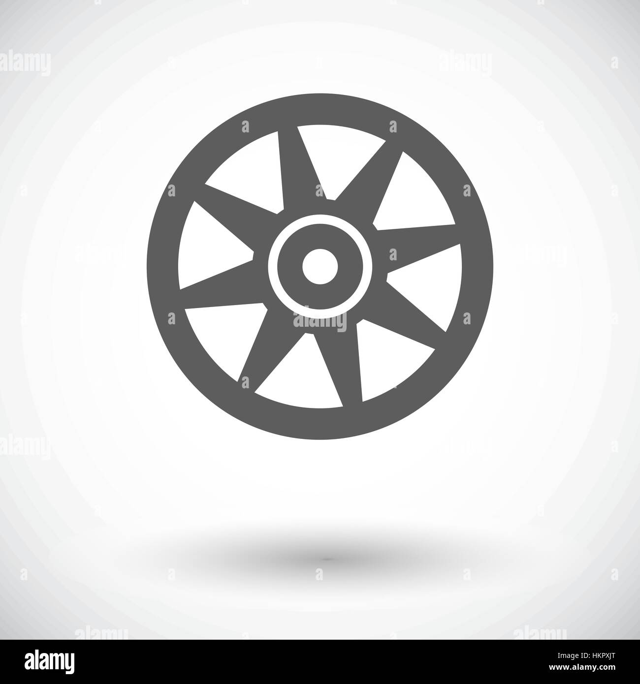 Car drive disk. Vector illustration. Single flat icon on white ...