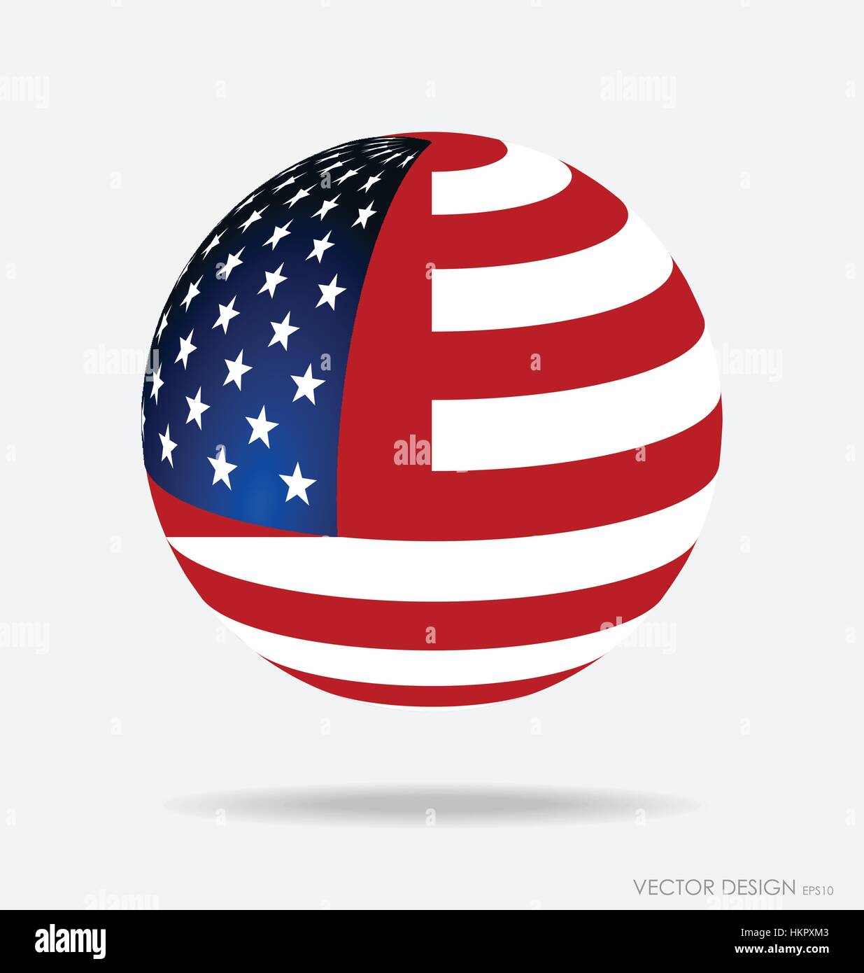 American Flag Vector Art High Resolution Stock Photography and Images ...