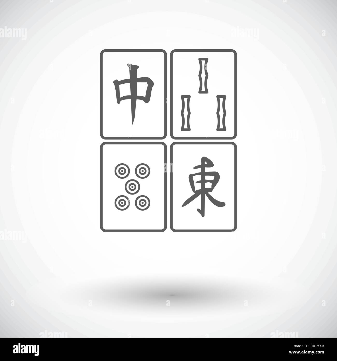 Mahjong tile Stock Vector Images - Alamy